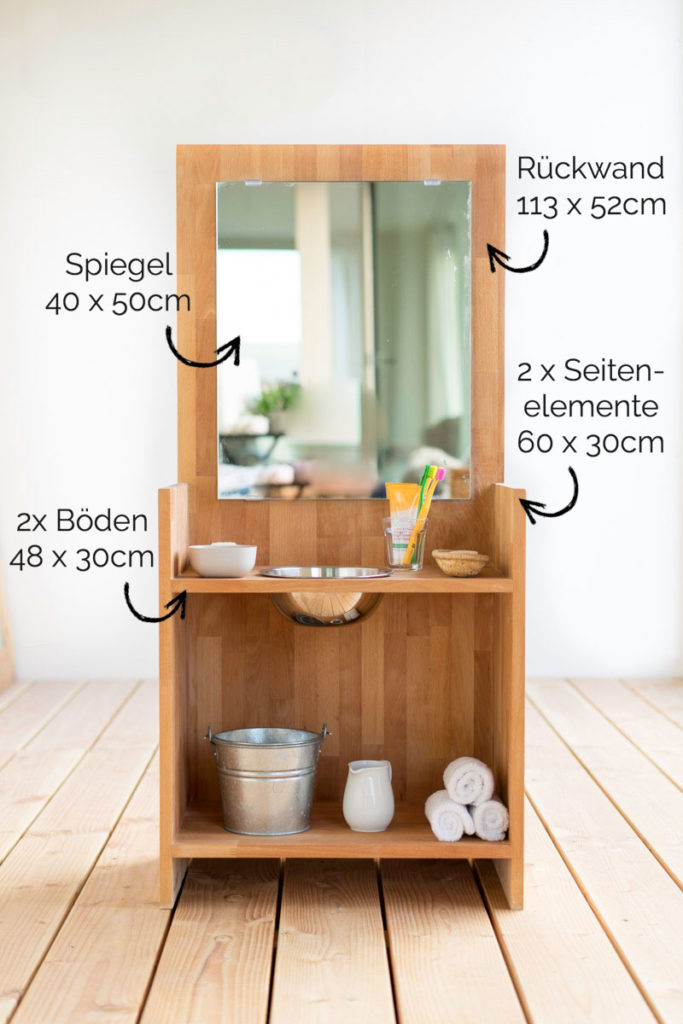 DIY: Montessori-Waschtisch (Oder: Zähneputzen ohne Kampf)